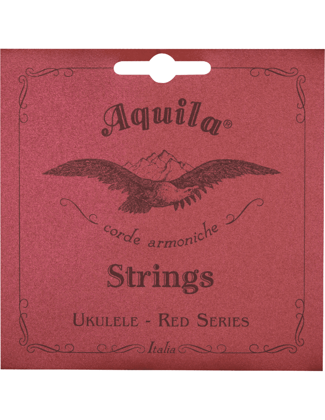 UKULELE - RED SERIES BARITONE 4 strings, DGBE low D - Complete set cod ...